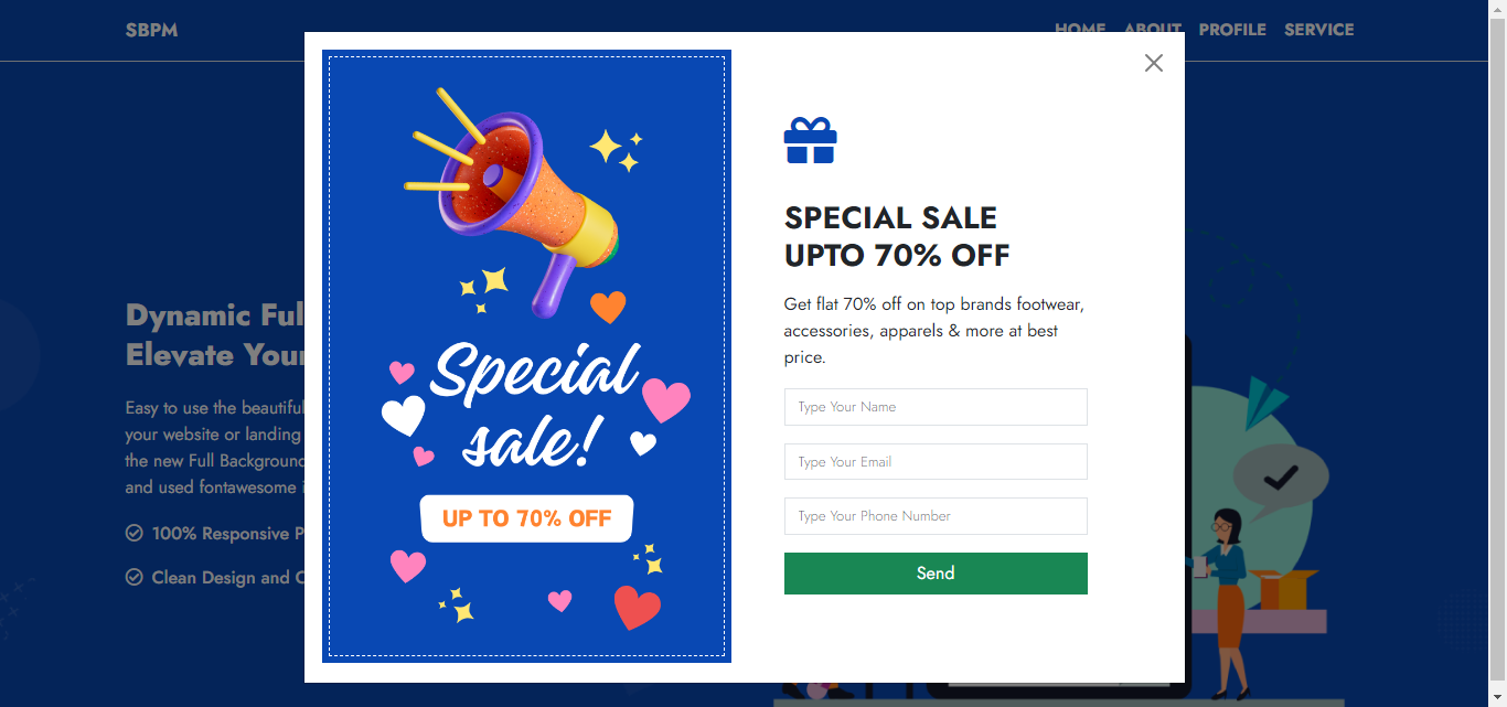 Special - Bootstrap Popup Modal by Designcollection | CodeCanyon