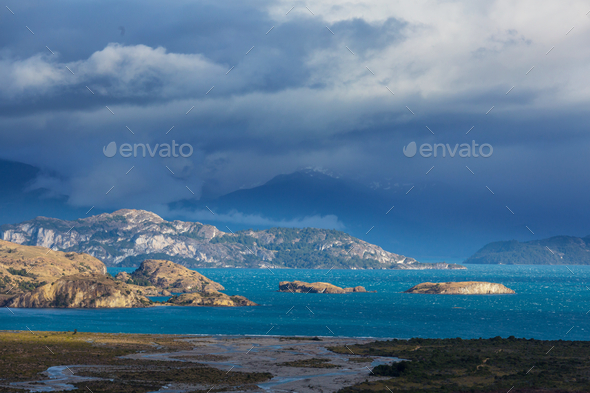 Lake General Carrera Stock Photo by Galyna_Andrushko | PhotoDune
