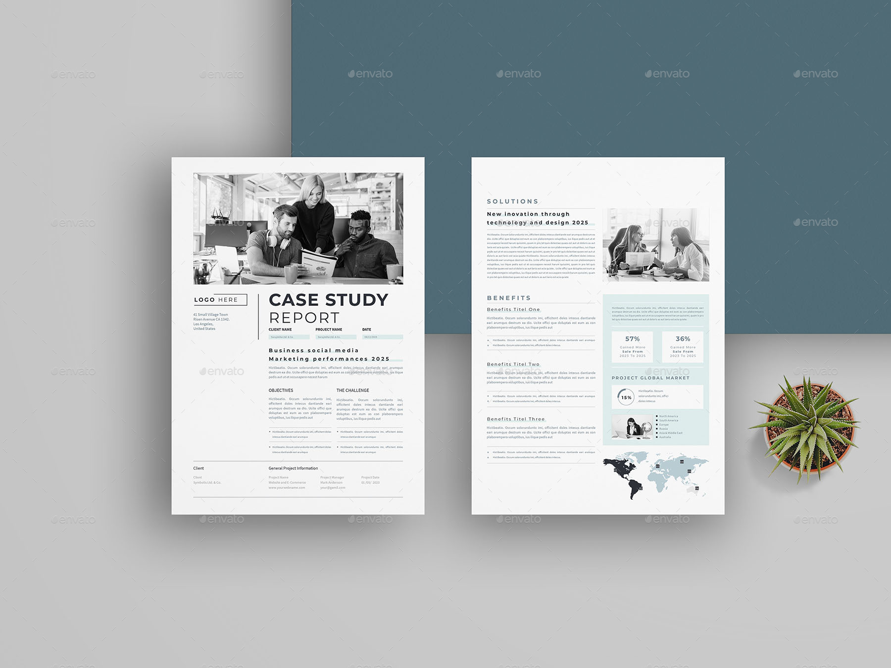 Case Study Report, Print Templates | GraphicRiver