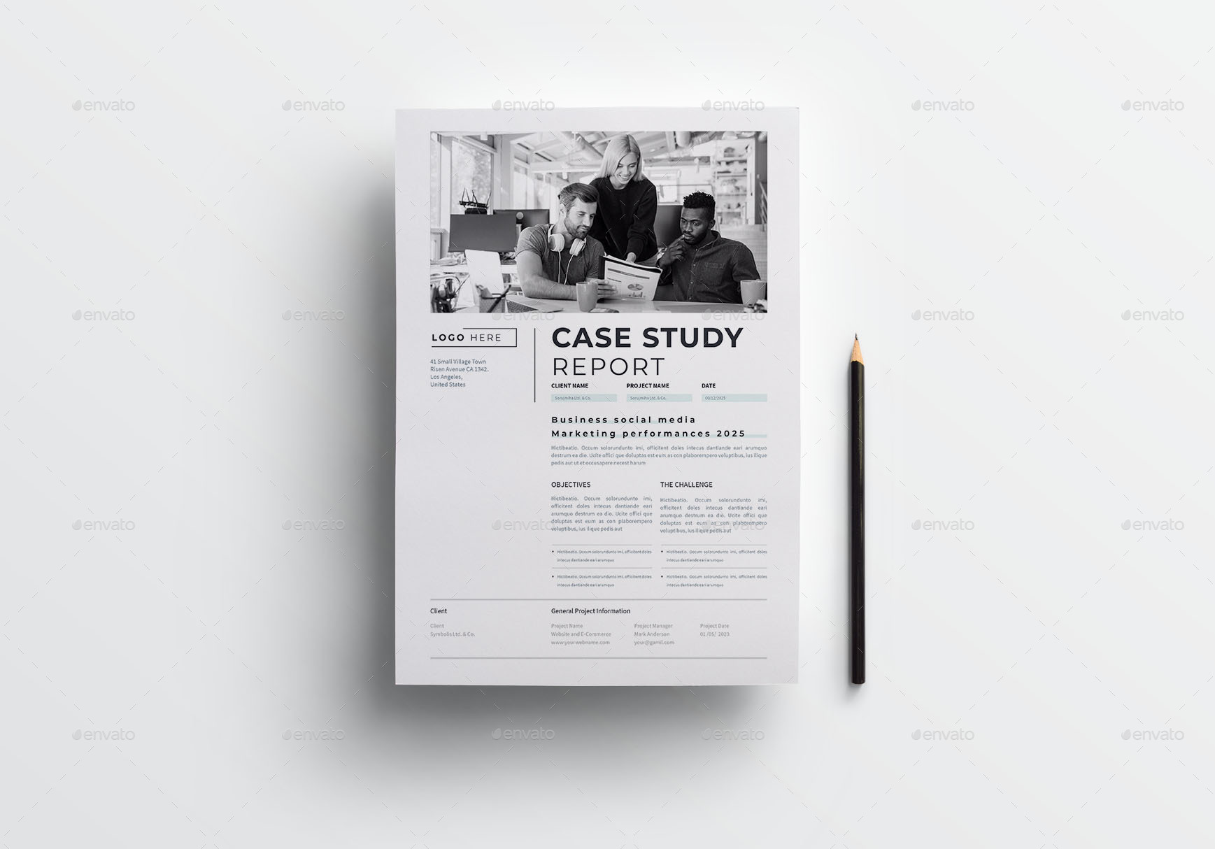 Case Study Report, Print Templates | GraphicRiver