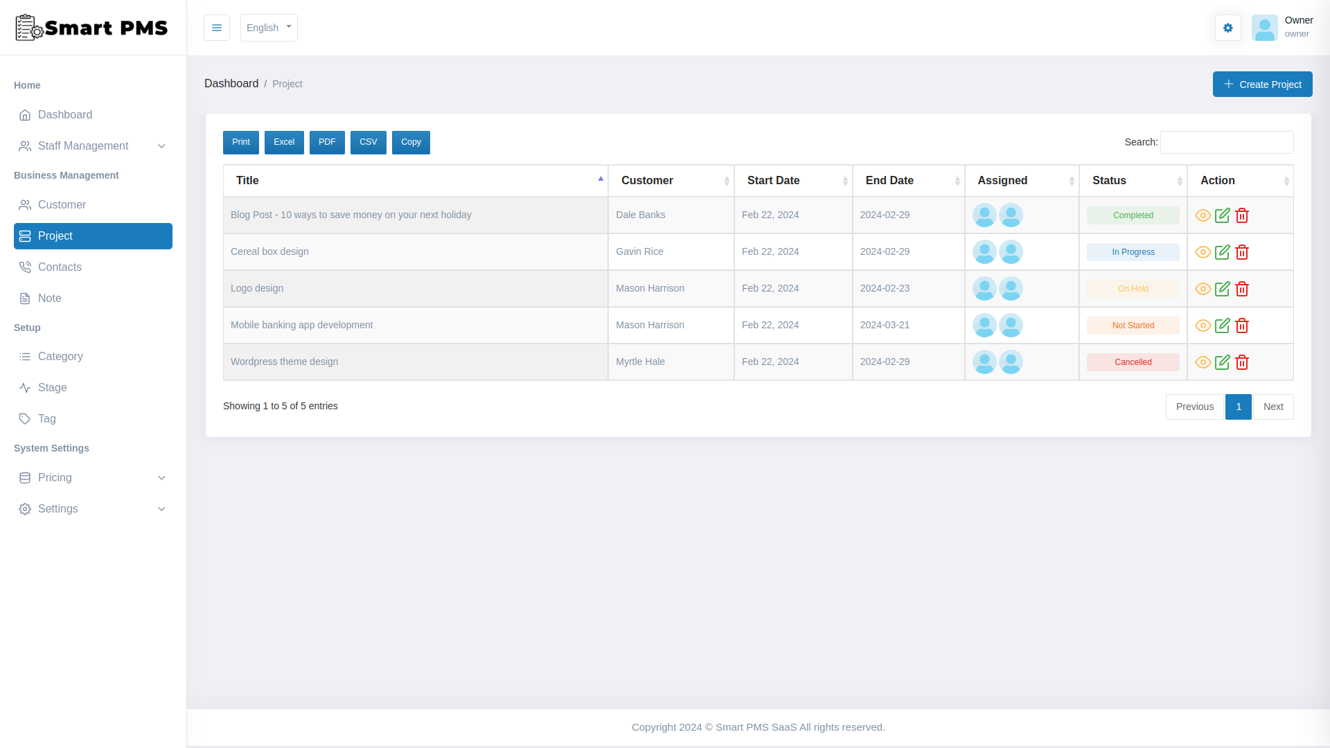 Smart PMS SaaS - Project Managment System by smartwebinfotech | CodeCanyon