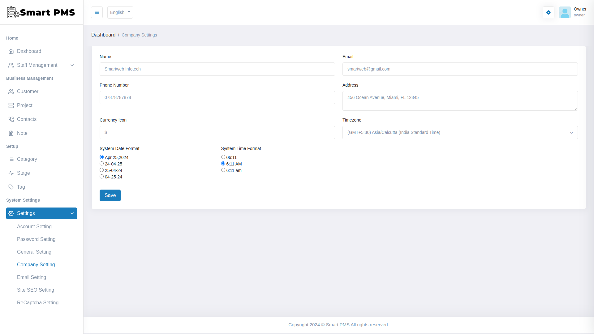 Smart PMS - Project Managment System by smartwebinfotech | CodeCanyon