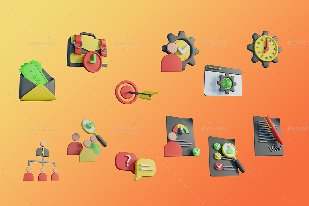 3D Job Vacancy Icon, Graphics | GraphicRiver