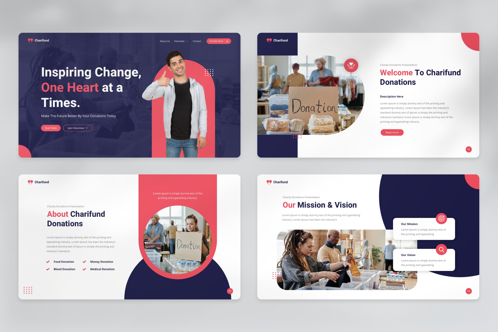 Charifund - Charity Donations PowerPoint, Presentation Templates ...