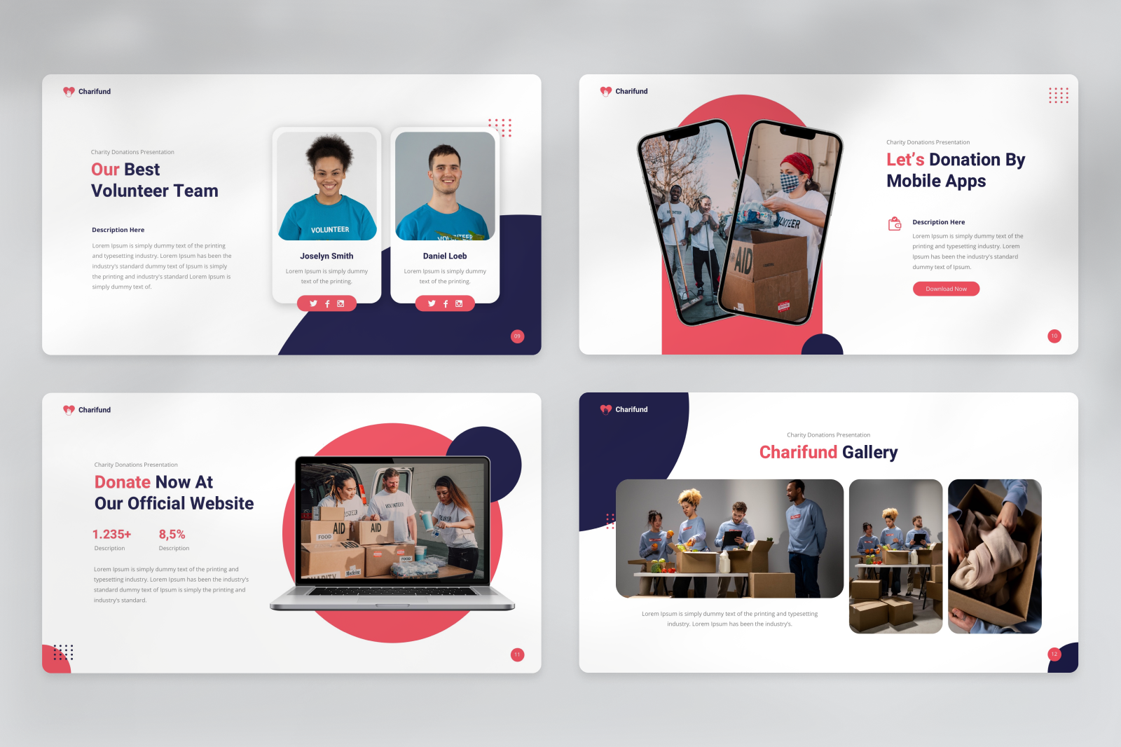Charifund - Charity Donations PowerPoint, Presentation Templates ...