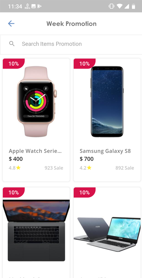 Treva Shop React Native ecommerce template in react native by JeffDevelopers