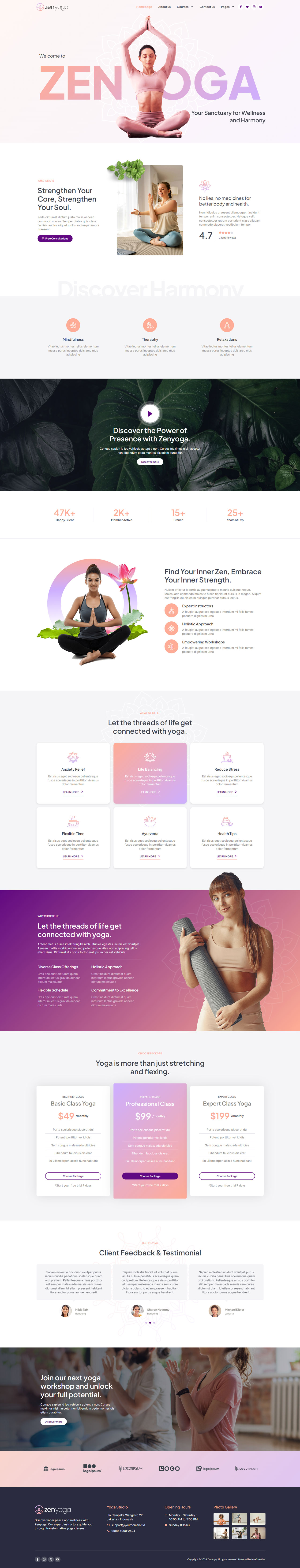 ZenYoga - Yoga & Meditation Elementor Template Kit by moxcreative | ThemeForest