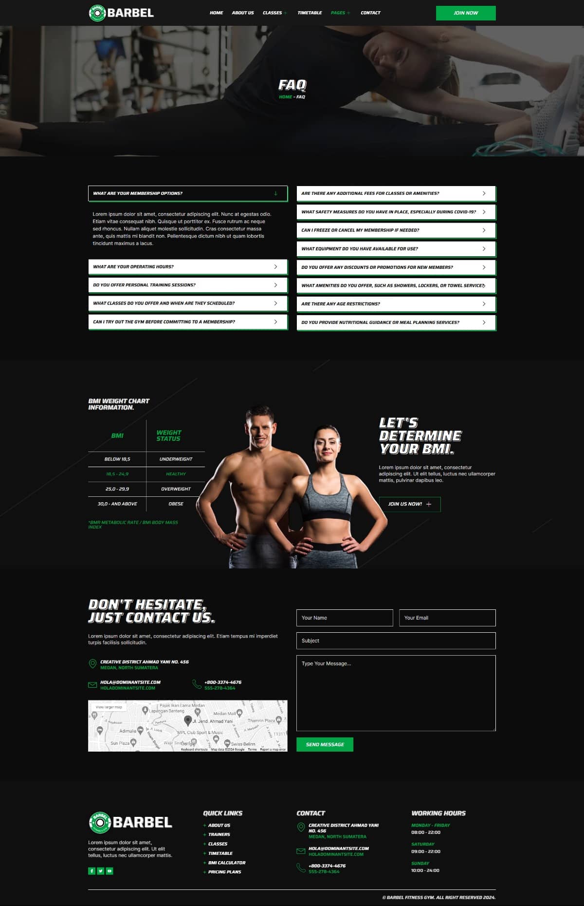 Barbel - Fitness Gym Elementor Template Kit by Dex-Theme | ThemeForest