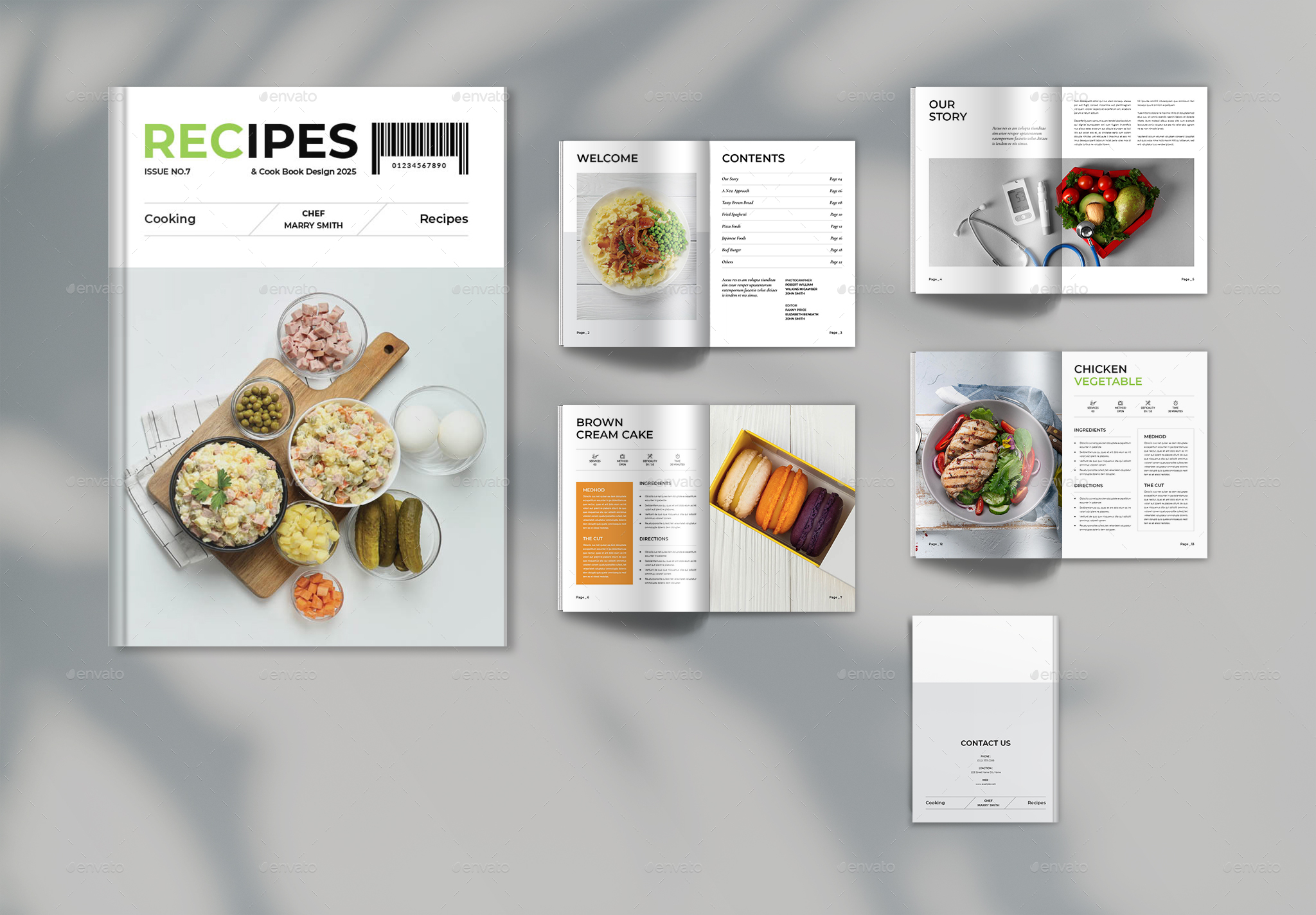 Cook Book Template, Print Templates | GraphicRiver