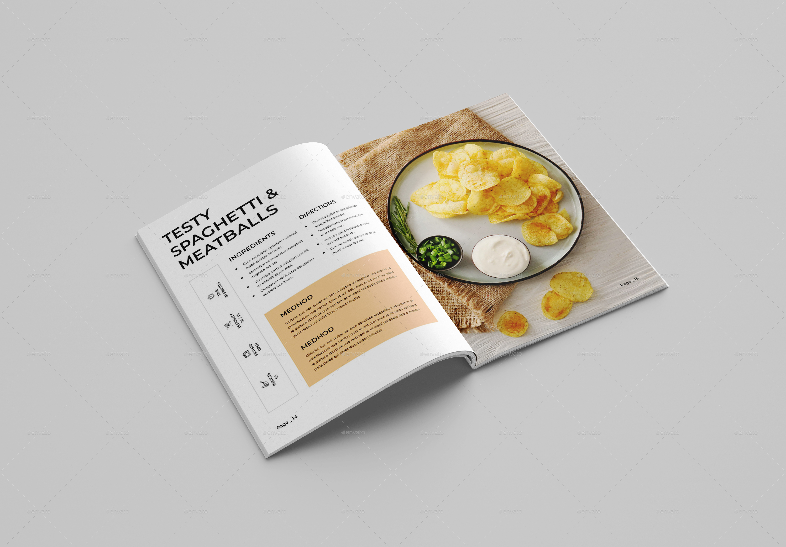 Cook Book Template, Print Templates | GraphicRiver