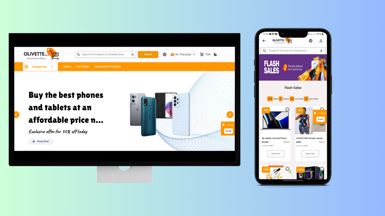 Flutter eCommerce Single Vendor System, Admin panel, User App & Web ...