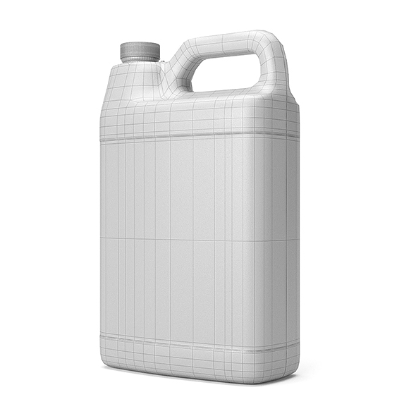 Plastic F-Style Bottle 1 Gallon by ShineLine | 3DOcean