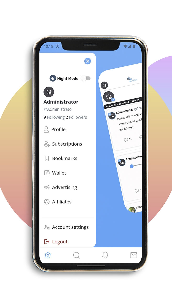 ColibriSM Flutter - For ColibriSM Social PHP Script by FlutterCrafters