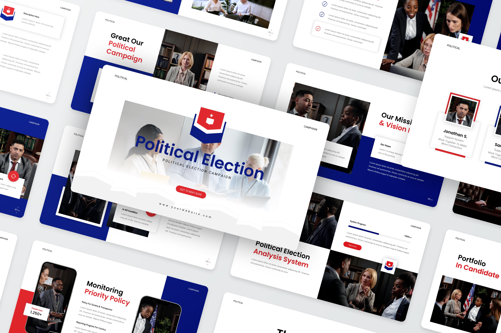 Political Election PowerPoint Presentation, Presentation Templates