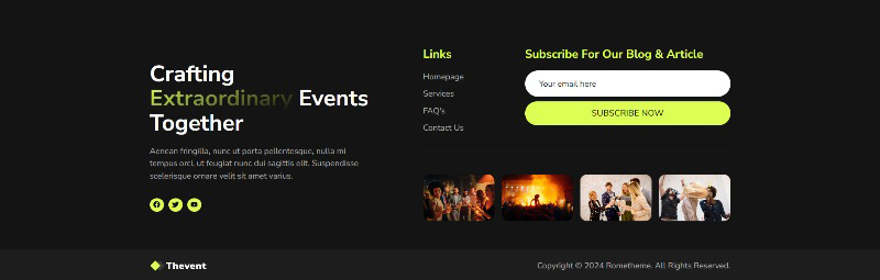 Thevent - Event Agency Elementor Template Kit by Rometheme | ThemeForest