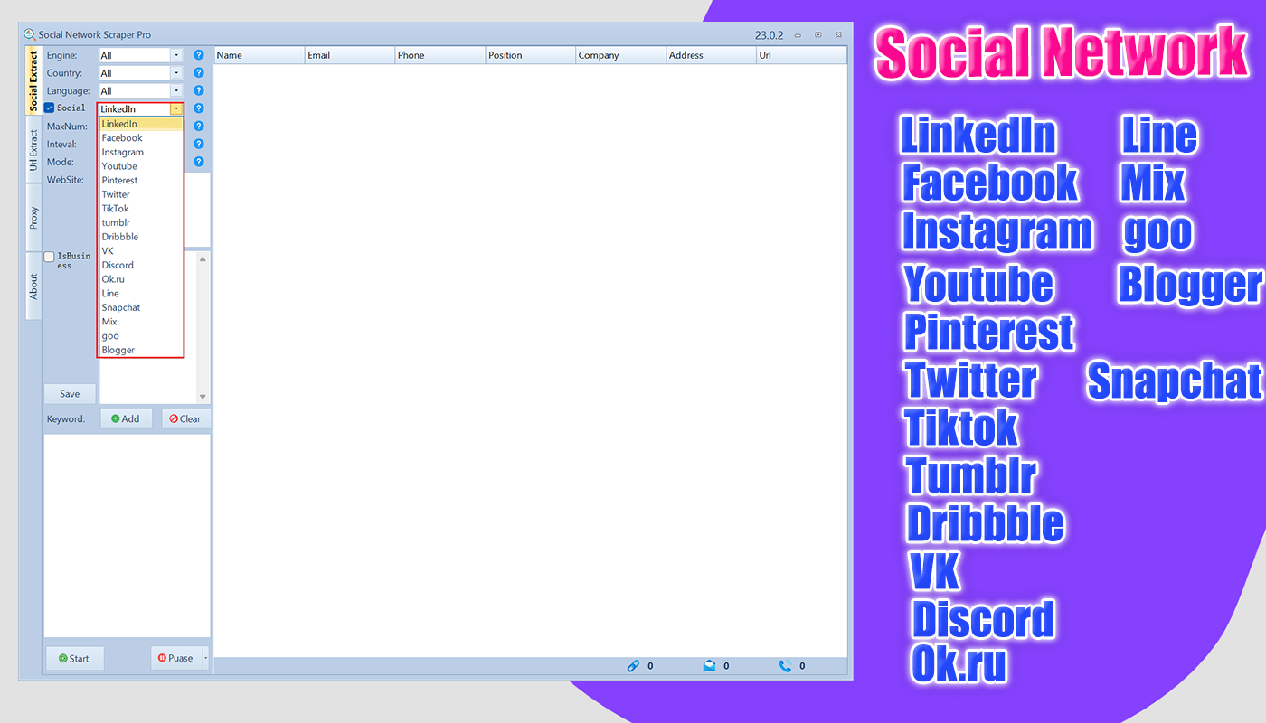 Social Network Data Scraper Pro by IonicStudio | CodeCanyon
