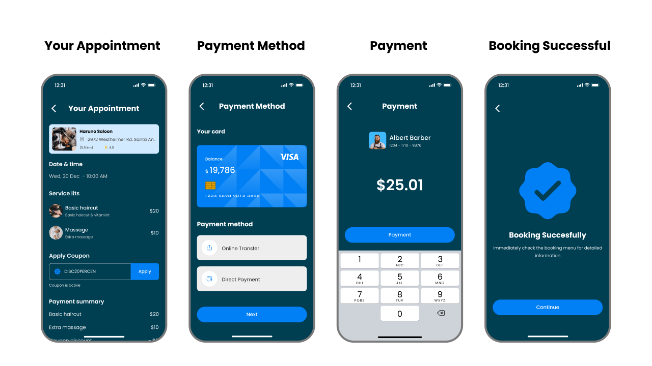Gojo Saloon Mobile App React Native Template by codeforge0 | CodeCanyon
