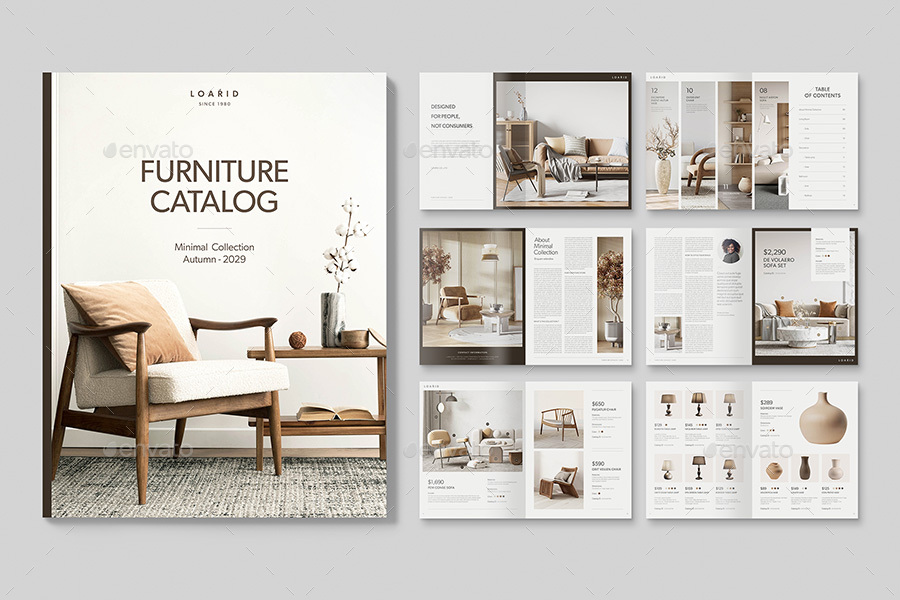 Furniture Catalog, Print Templates | GraphicRiver