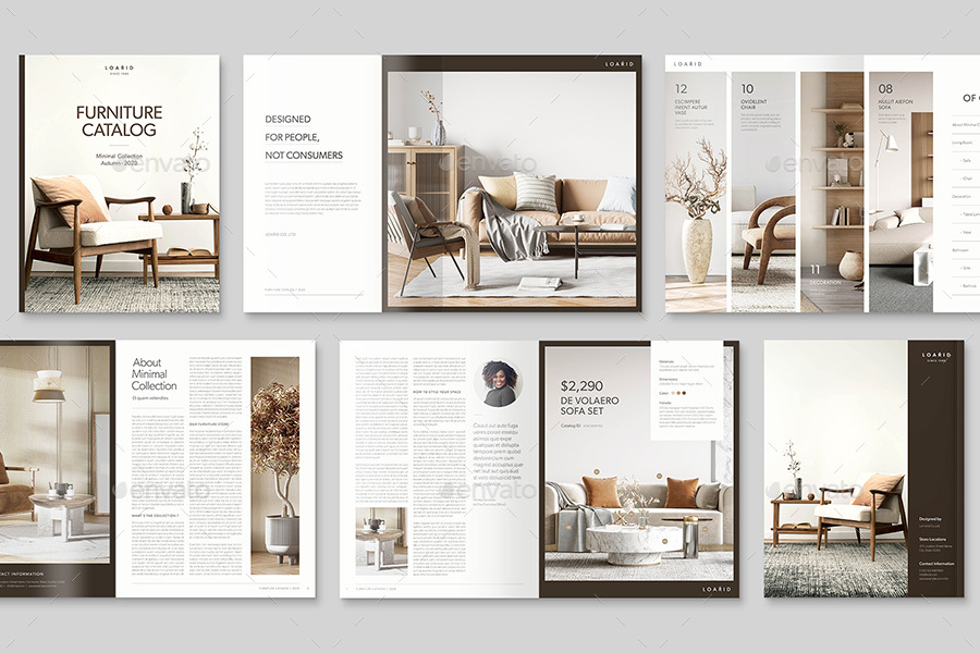 Furniture Catalog, Print Templates | GraphicRiver