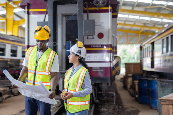 Engineers use blueprints for rail maintenance and troubleshooting to ...