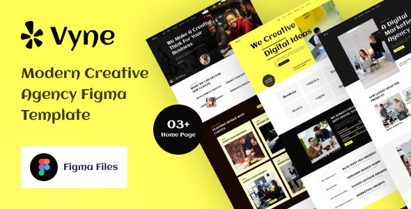 Vyne - Creative Agency Figma Template by Gossip-Themes | ThemeForest