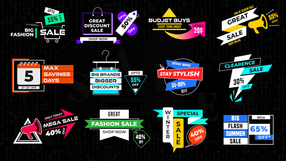 Discounts Badges, Premiere Pro Templates | VideoHive