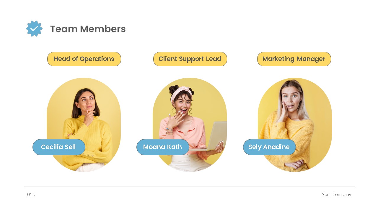 Blue Yellow Minimalist UI Pitch Deck Google Slide Presentation Template ...