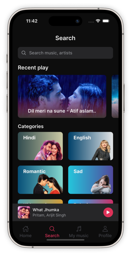 Online Music Streaming App | Music Player App | Music App | React Native CLI | Songster by ...