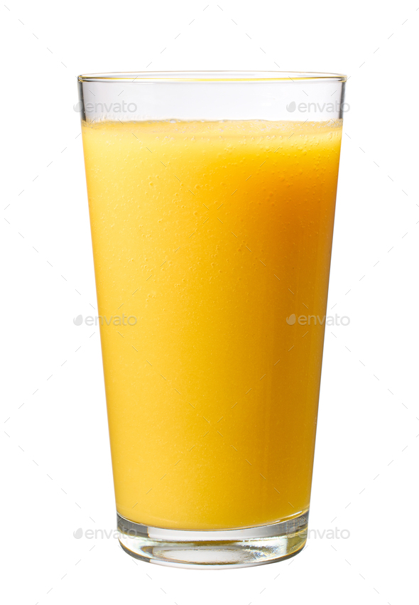glass of yellow smoothie Stock Photo by magone | PhotoDune