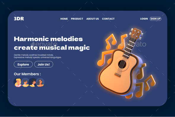 3D Music Instruments, Graphics | GraphicRiver