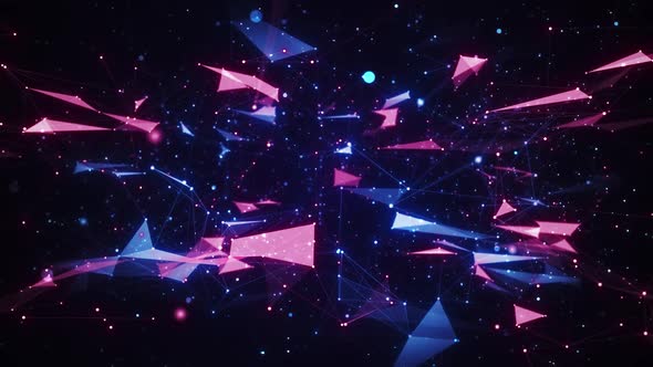 Abstract of Plexus Structural Data Network Connection of Information plexus shapes., Motion Graphics