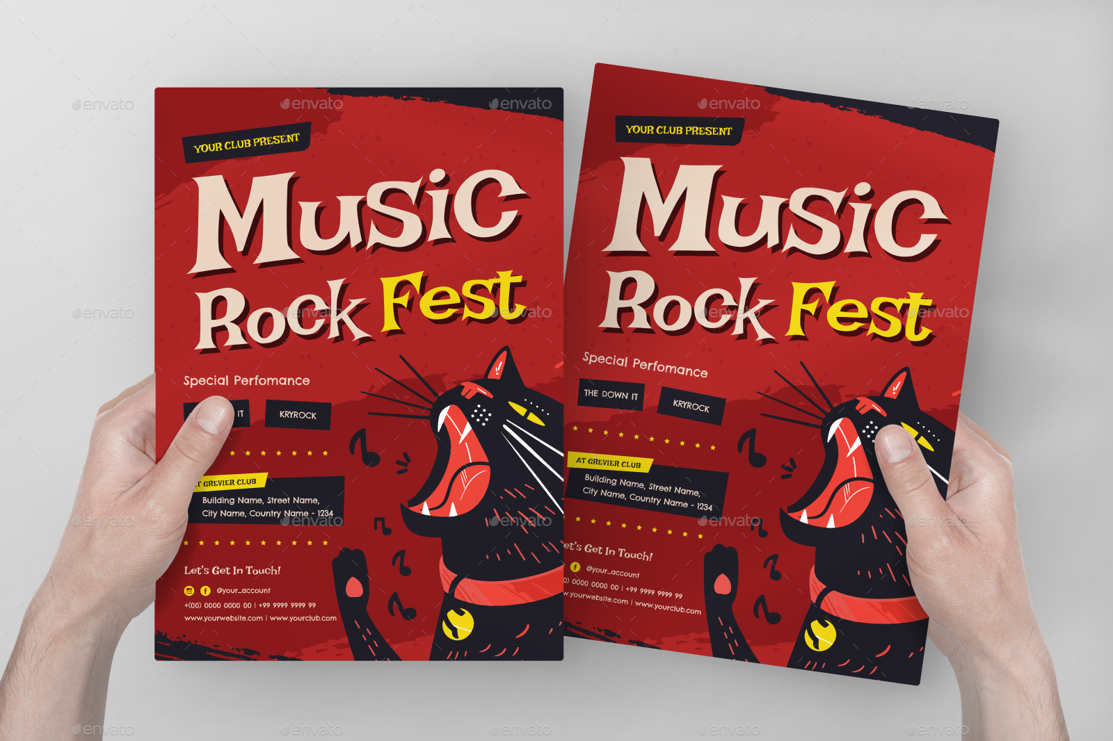 Music Rock Fest Flyer, Print Templates | GraphicRiver