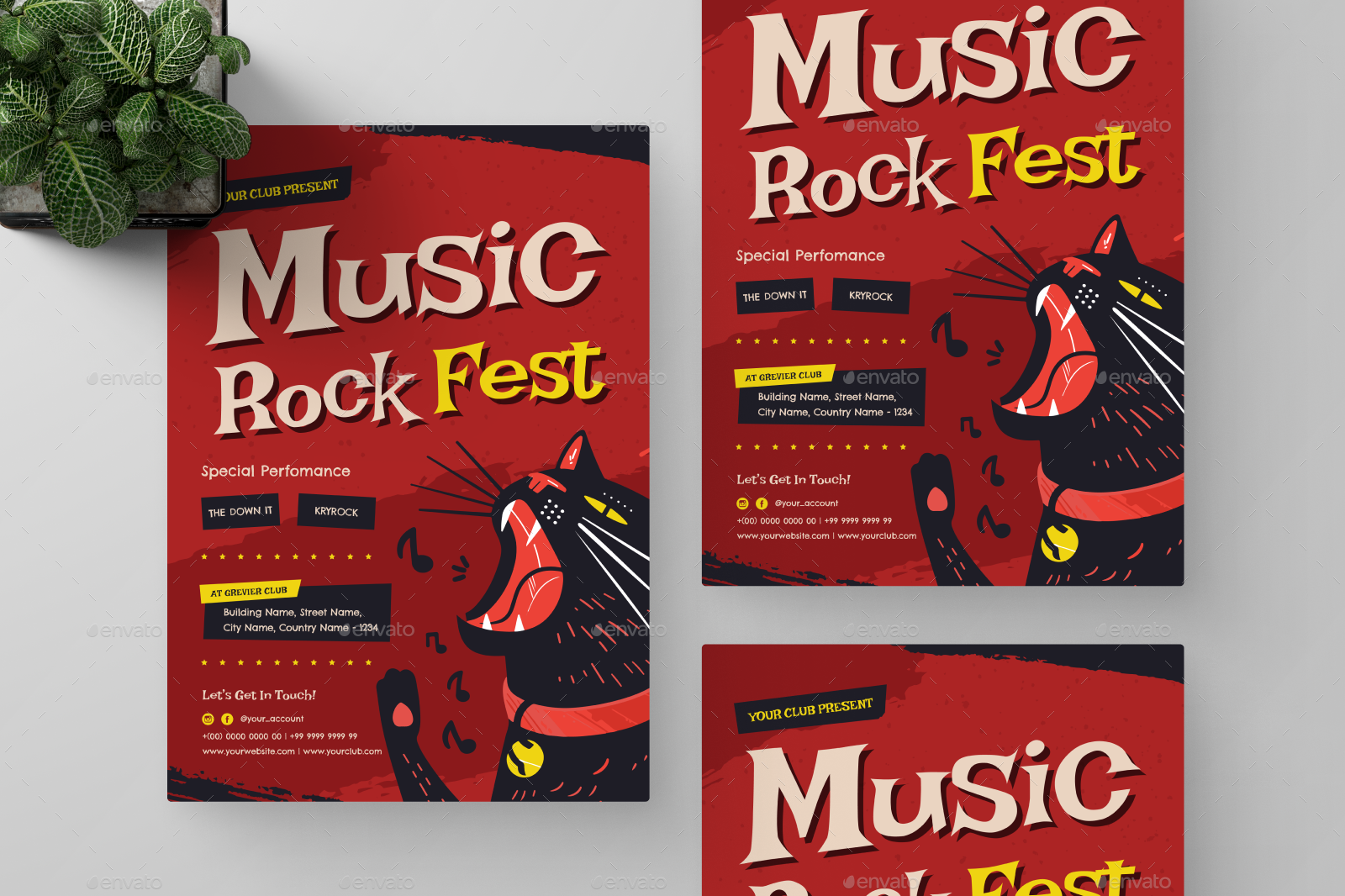 Music Rock Fest Flyer, Print Templates | GraphicRiver