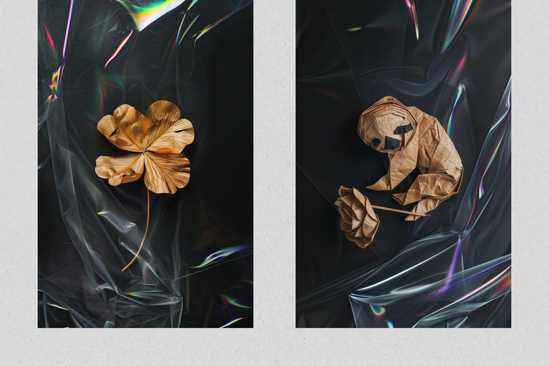 32 Iridescent Cellophane Wrap Effect Photo Overlays, Add-ons | GraphicRiver