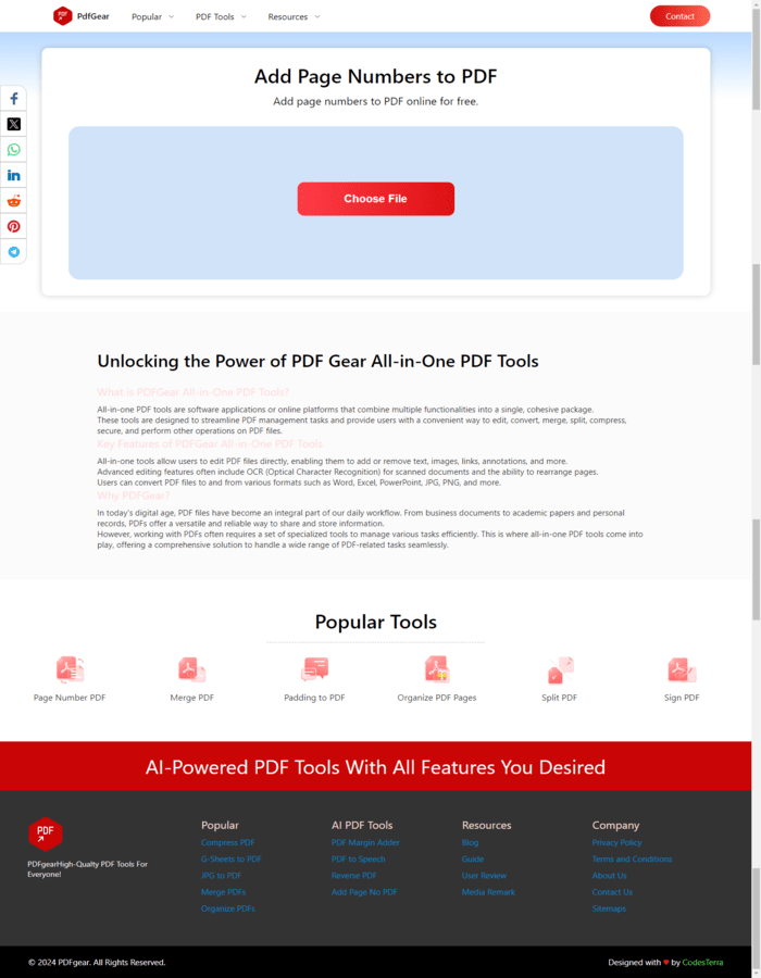 PDF Gear All-in-One Latest PDF Tools Script by CodesTerra | CodeCanyon