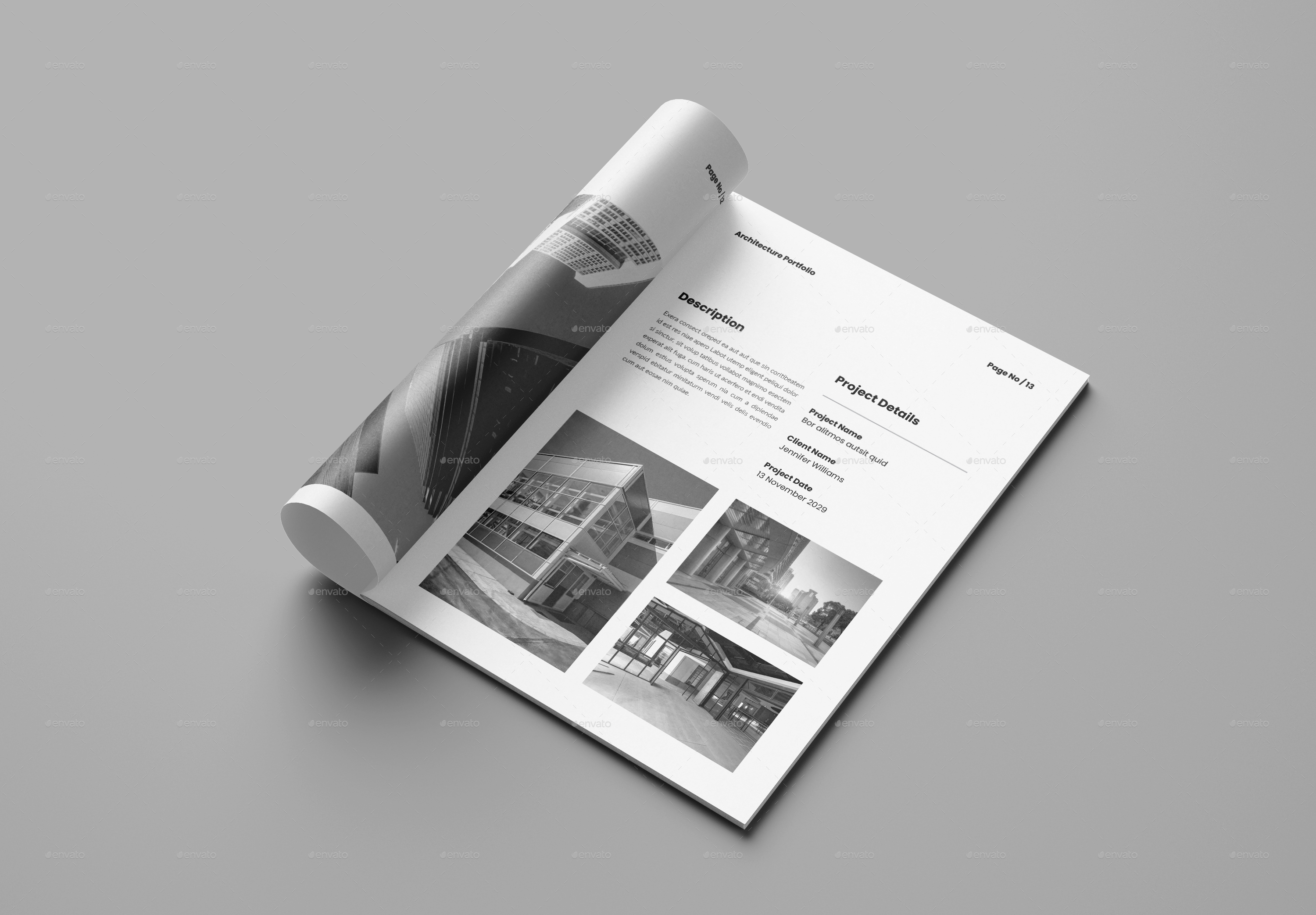 Architecture Brochure Template Design Layout, Print Templates ...