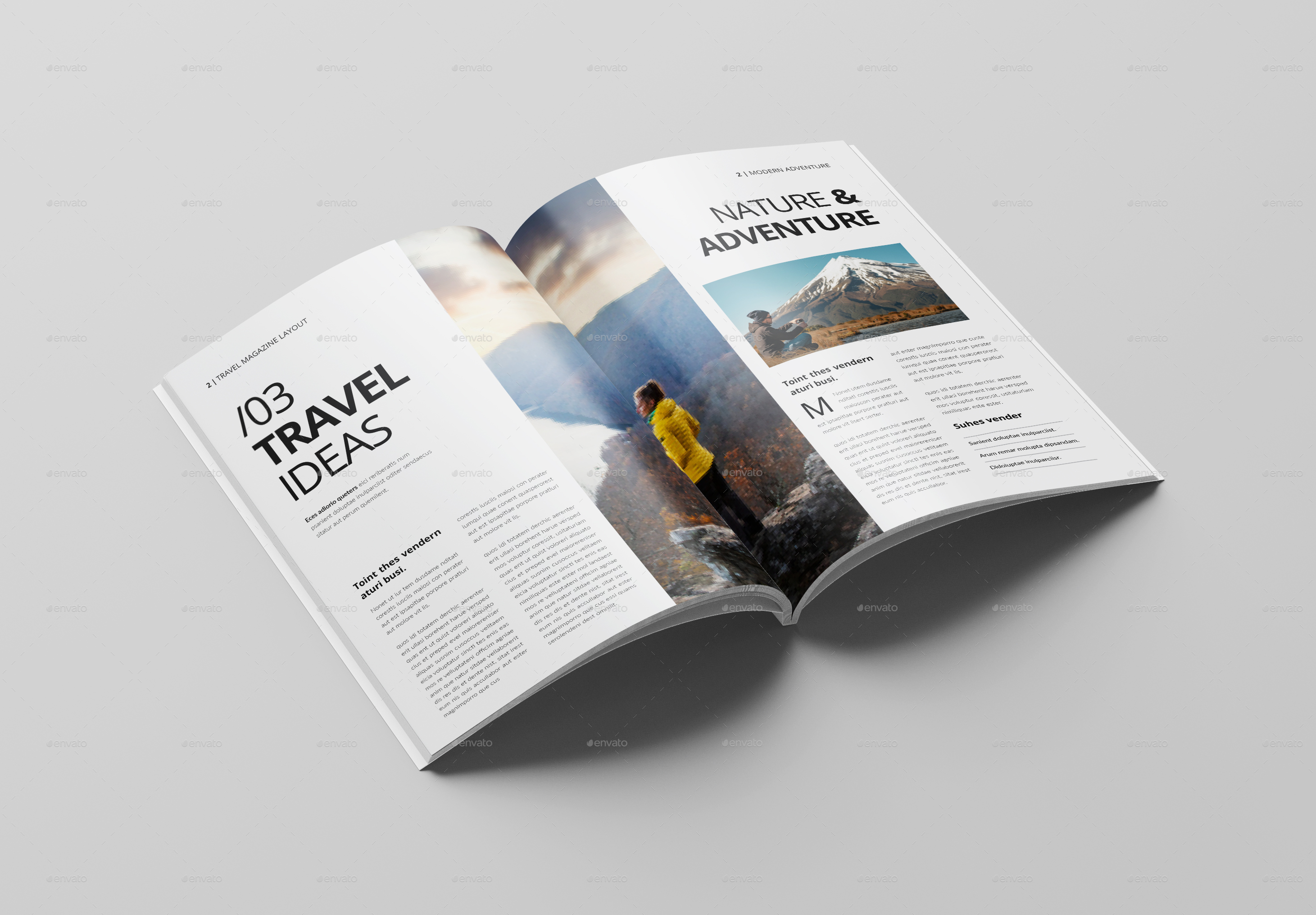 Travel Magazine Template, Print Templates | GraphicRiver