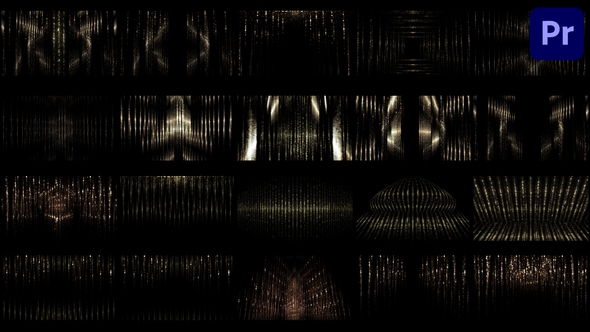 Gold Collection Backgrounds for Premiere Pro, Premiere Pro Templates