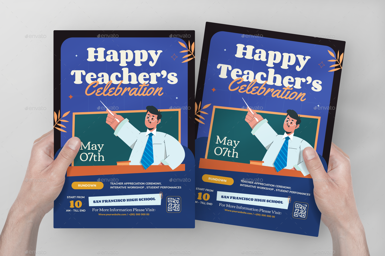 World Teacher's Day Celebration Flyer, Print Templates | GraphicRiver