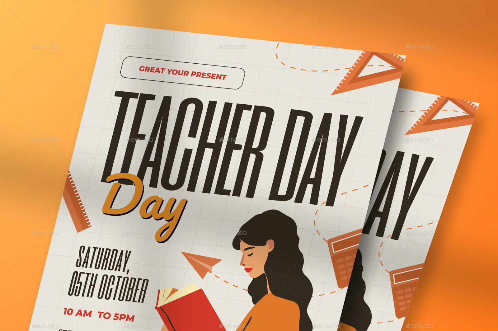 World Teacher's Day Event Flyer, Print Templates | GraphicRiver