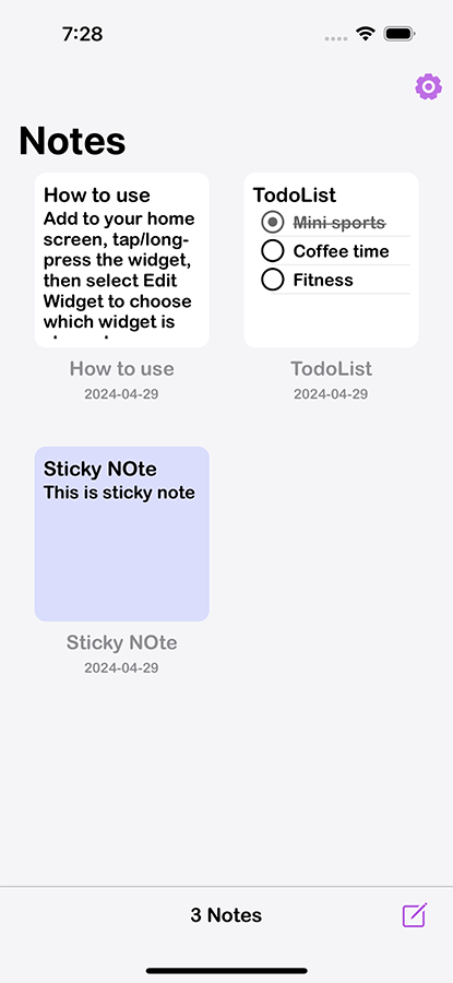 Sticky Note Widget for iOS 17 by MightyDeveloper | CodeCanyon