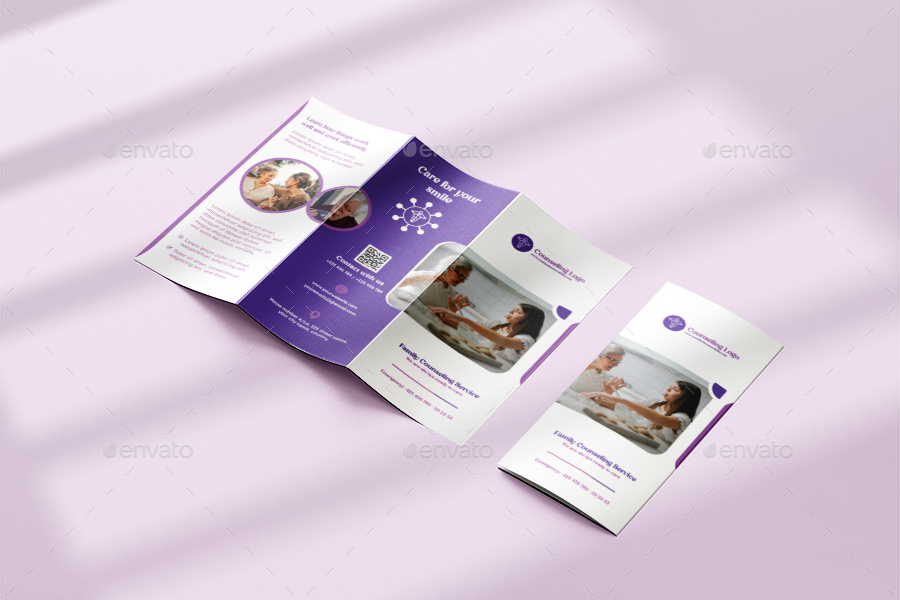 Counselling Service Trifold Brochure Template, Print Templates ...