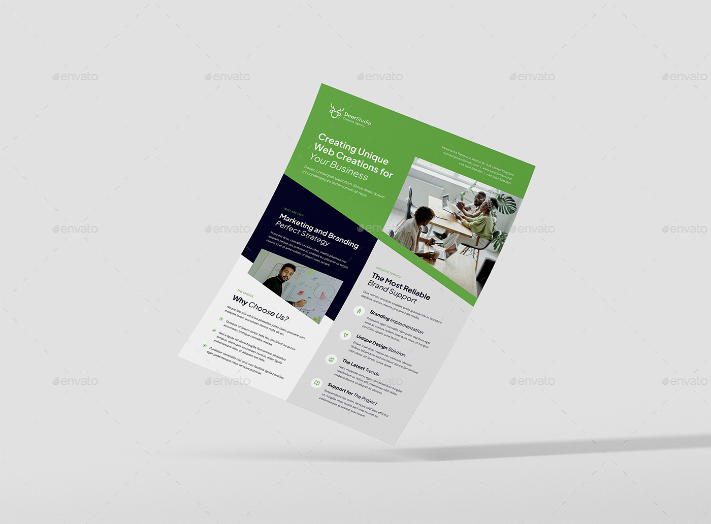 Web Studio Flyer Template, Print Templates | GraphicRiver