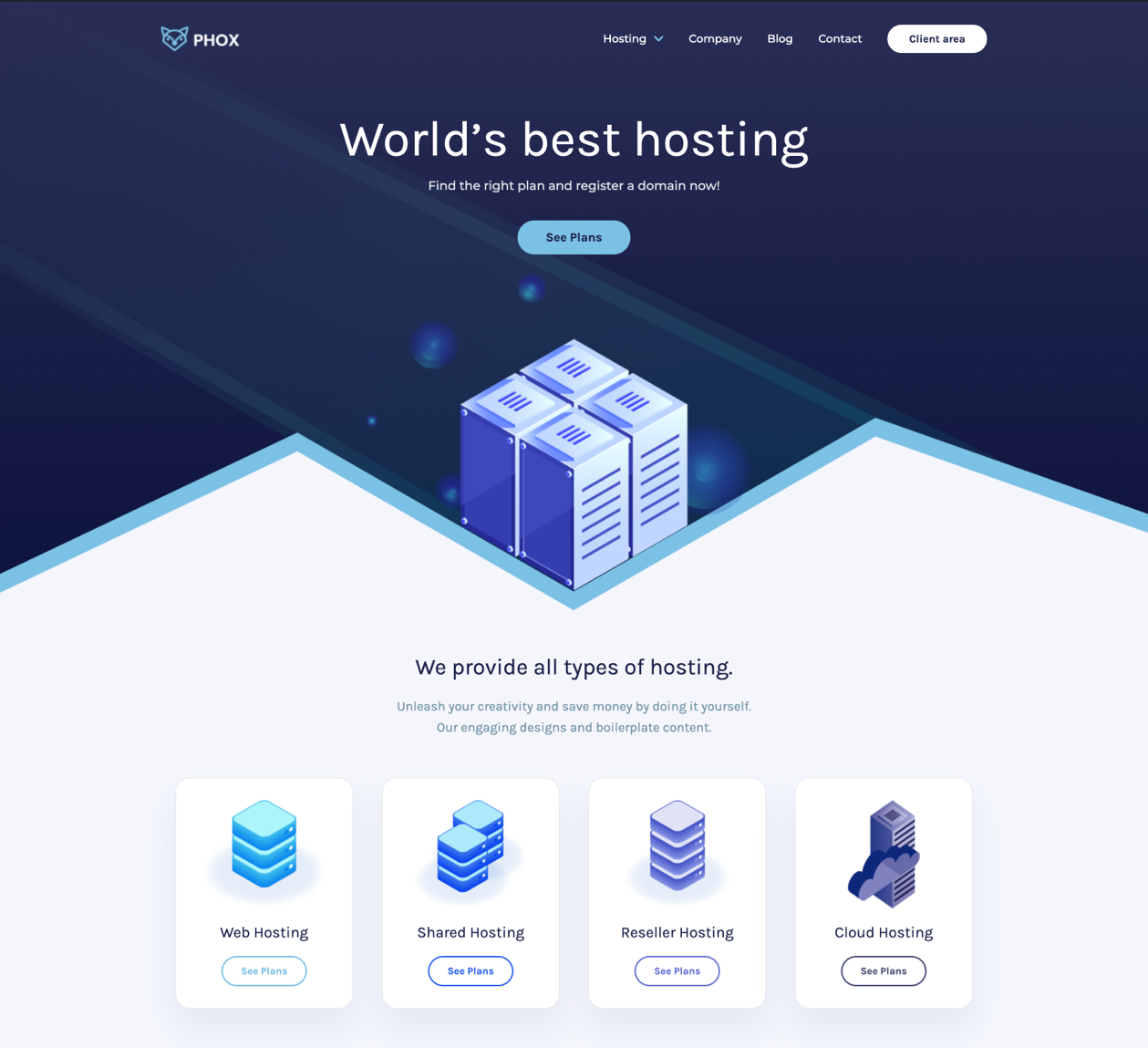 Phox - Hosting WordPress & WHMCS Theme by WHMCSdes | ThemeForest