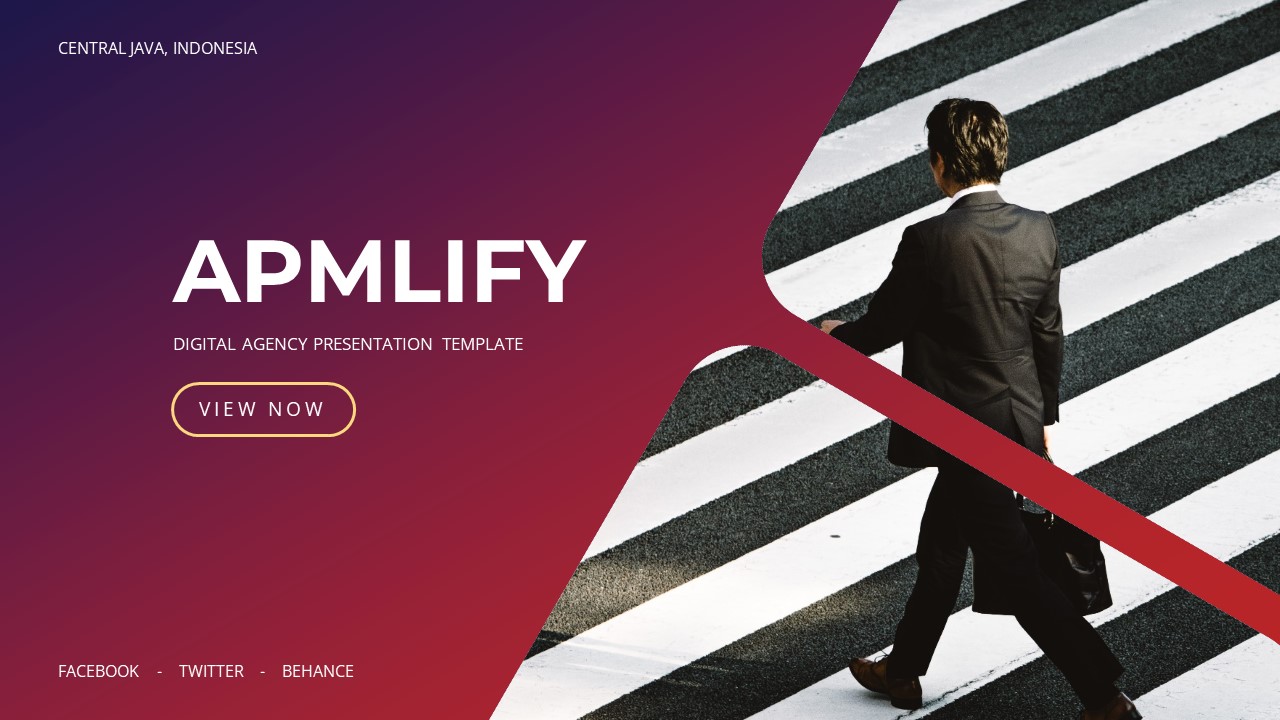 Amplify - Digital Agency PowerPoint Template, Presentation Templates