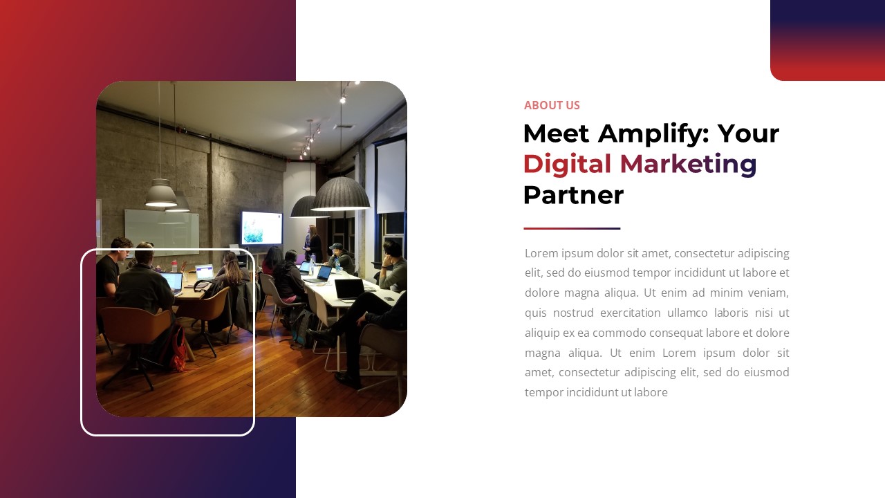 Amplify - Digital Agency PowerPoint Template, Presentation Templates
