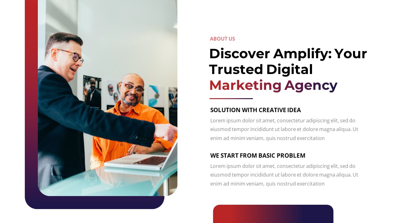 Amplify - Digital Agency PowerPoint Template, Presentation Templates