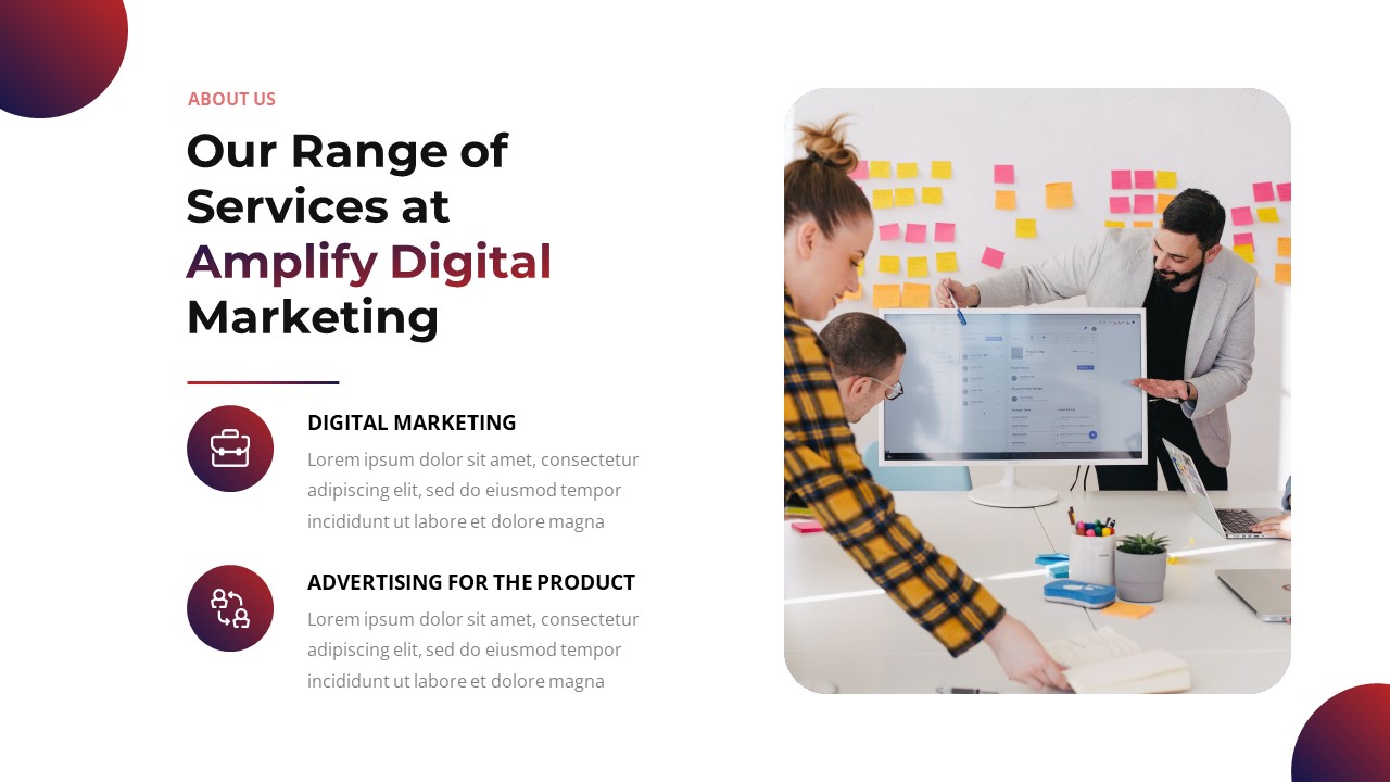 Amplify - Digital Agency PowerPoint Template, Presentation Templates