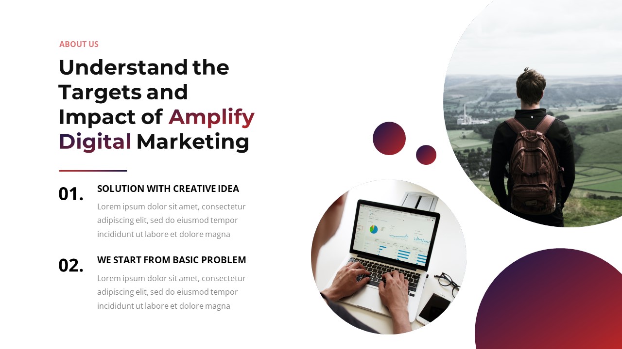 Amplify - Digital Agency PowerPoint Template, Presentation Templates