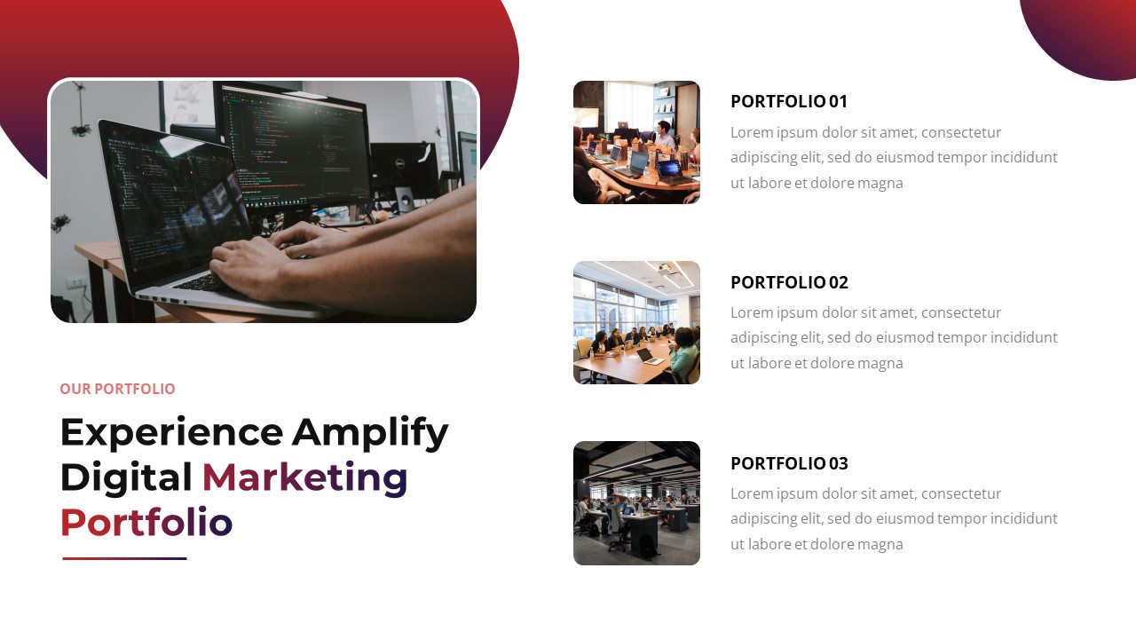 Amplify - Digital Agency PowerPoint Template, Presentation Templates
